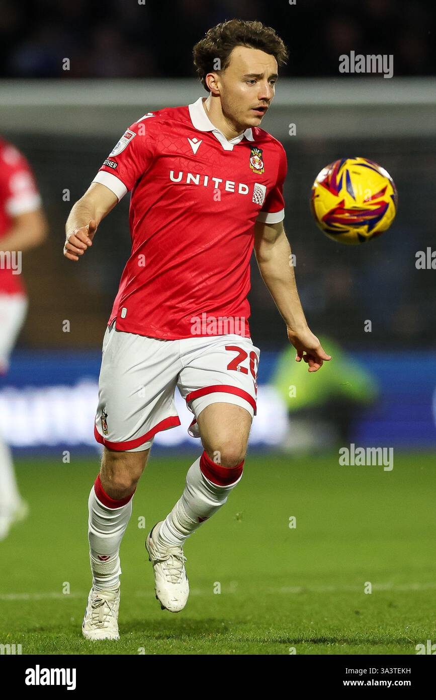 Wrexham’s Oliver Rathbone during the Sky Bet League One match at ...