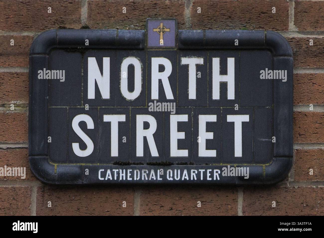 Street sign for North Street in Belfast, part of the proposed Tribeca ...