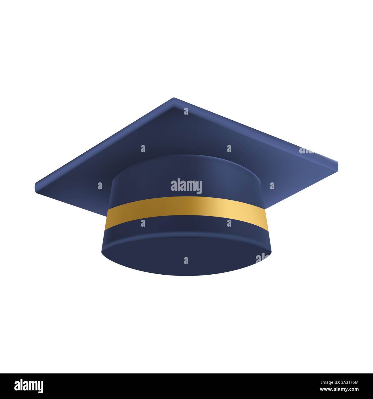 Realistic Blue graduate cap. 3D Graduation Doctoral hat Stock Vector ...