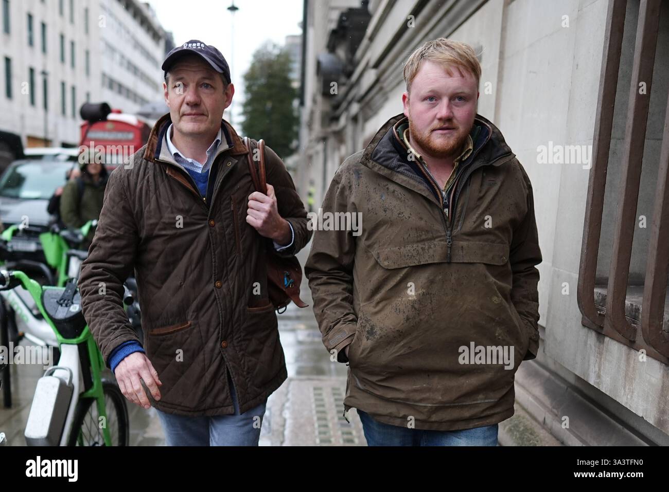 Charlie Ireland and Kaleb Cooper (right) arrive in central London ahead ...