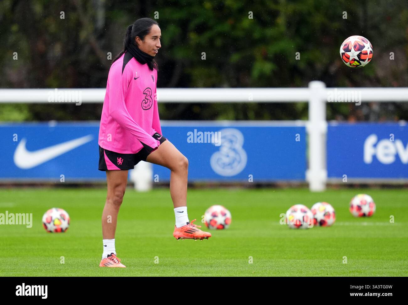 Chelsea's Mayra Ramirez during a training session at Cobham Training ...