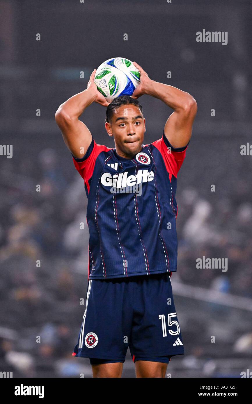 Bronx, New York, USA. 16th Mar, 2025. New England Revolution midfielder ...