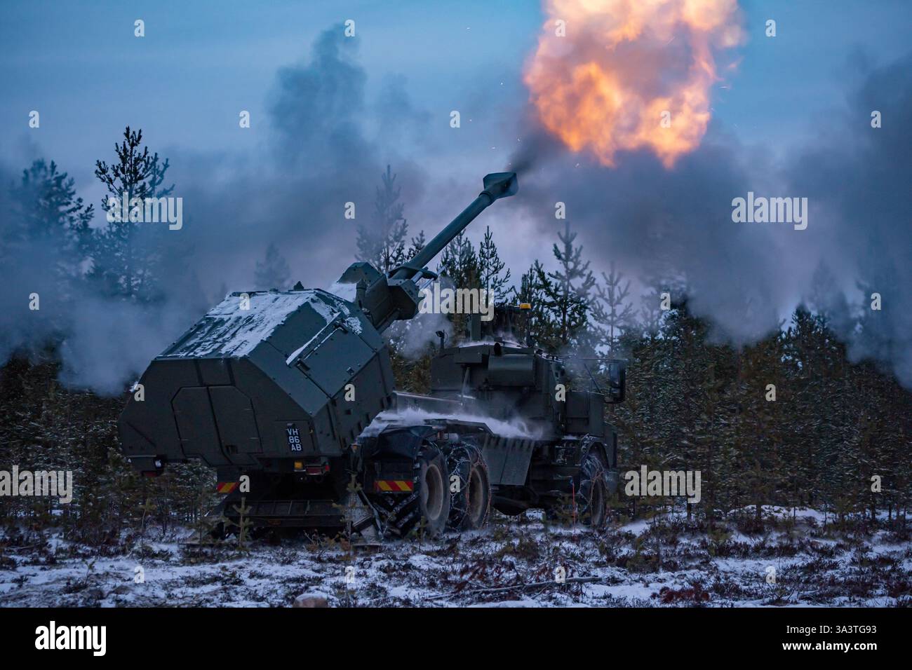 The British Army's new Archer Mobile Howitzer gun, as British Army ...