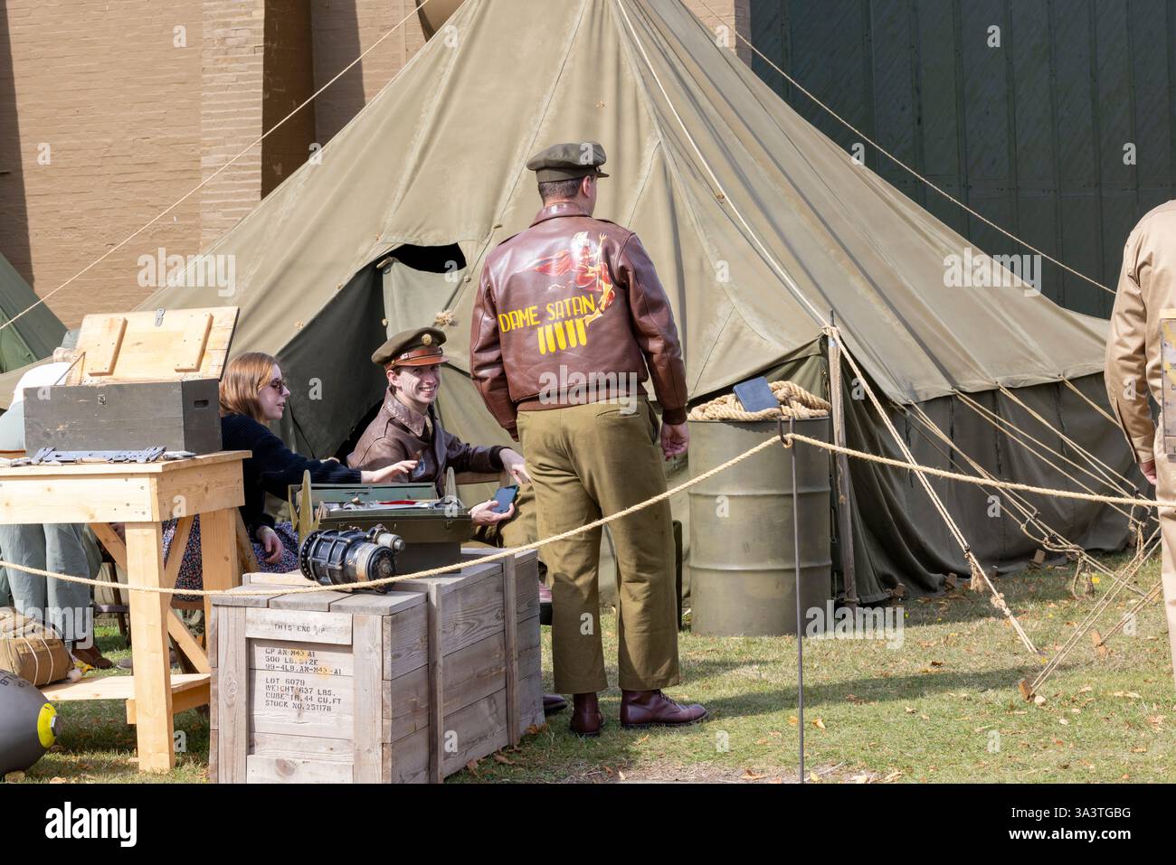 WW2 USAF Re-enactment Stock Photo - Alamy