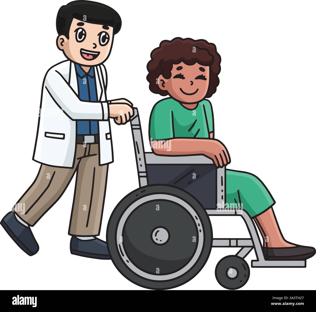 Doctor and Patient Cartoon Colored Clipart Stock Vector Image & Art - Alamy