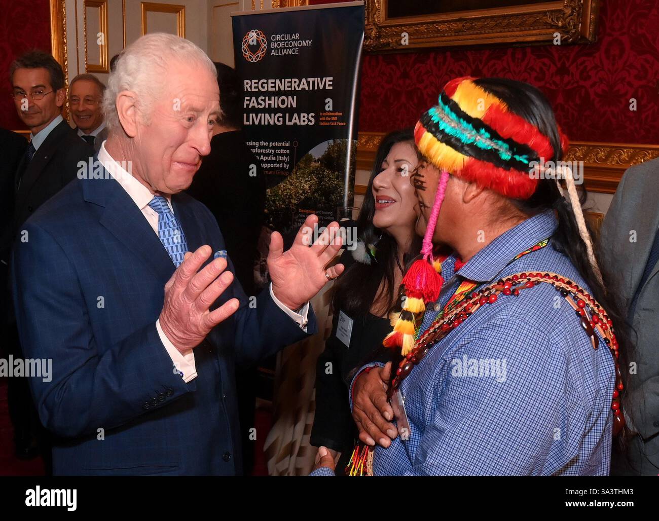 King Charles III meets Uyunkar Domingo Peas Nampichkai, as he joins ...