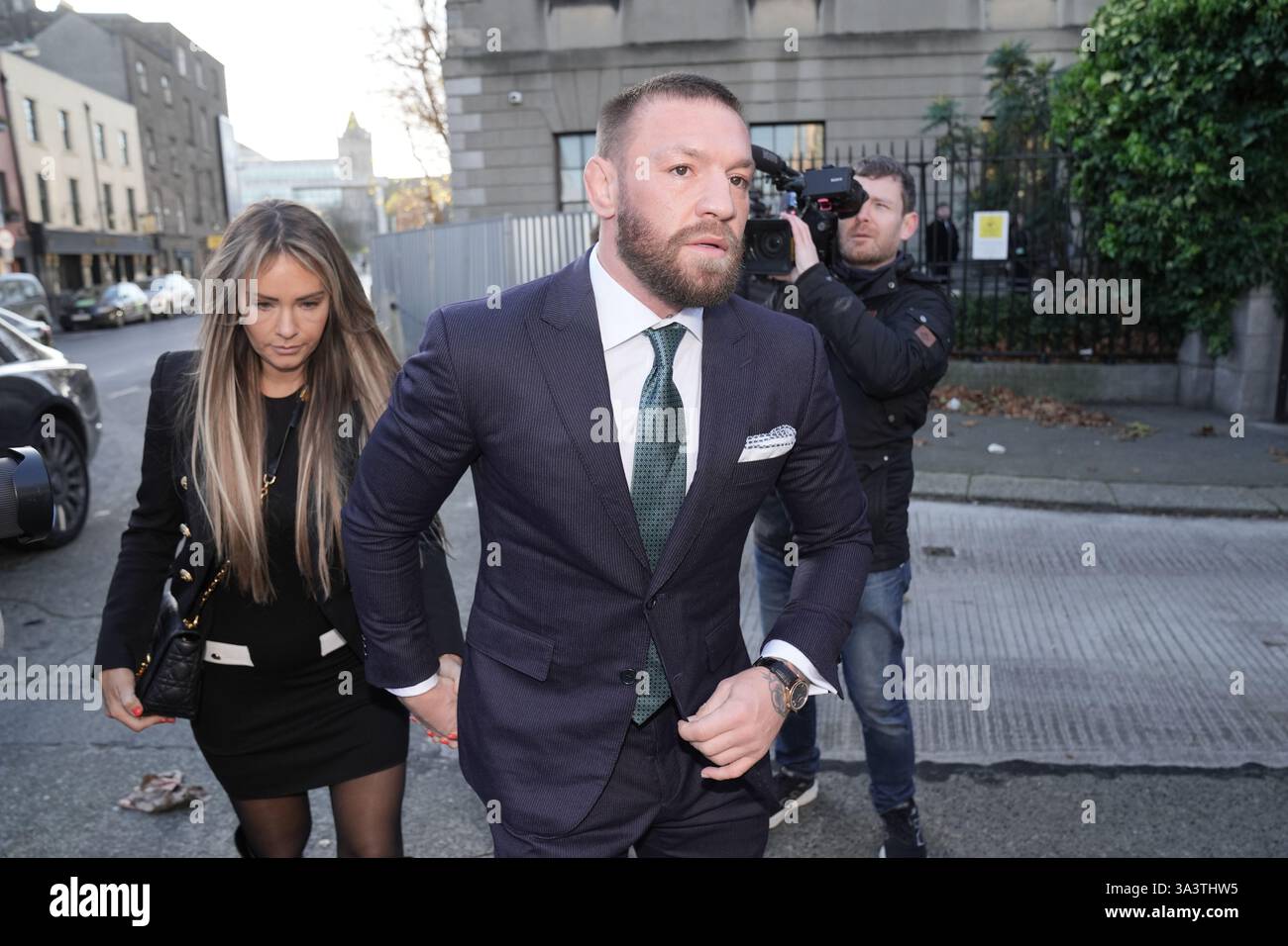 Mixed martial arts fighter Conor McGregor and partner Dee Devlin ...