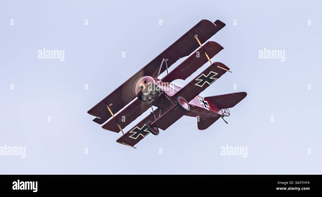 Fokker DR.1 Red Baron Stock Photo - Alamy