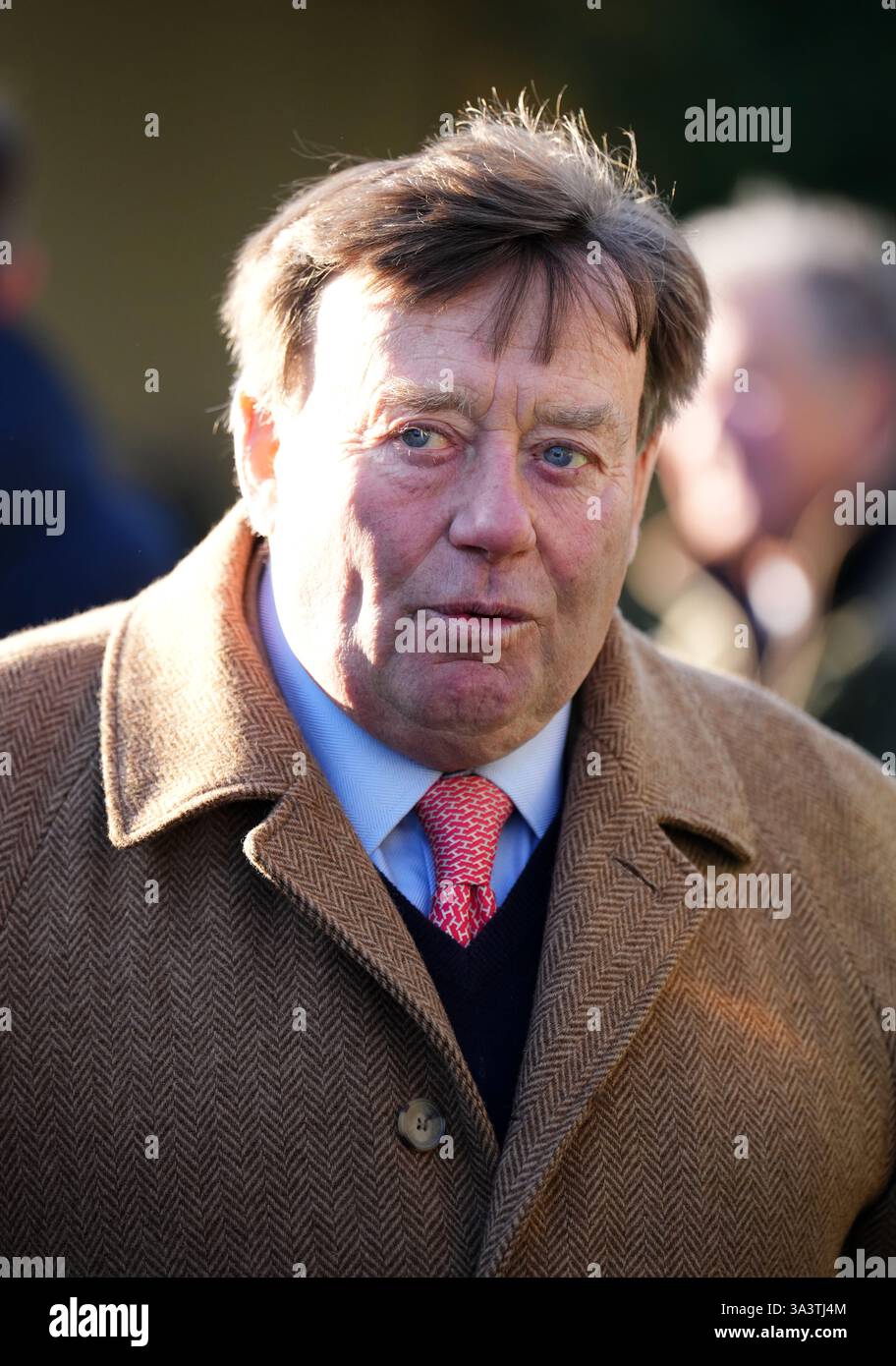 Trainer Nicky Henderson at Ascot Racecourse. Picture date: Friday ...