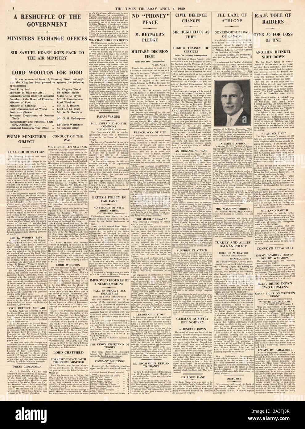 Churchill war cabinet 1940 hi-res stock photography and images - Alamy
