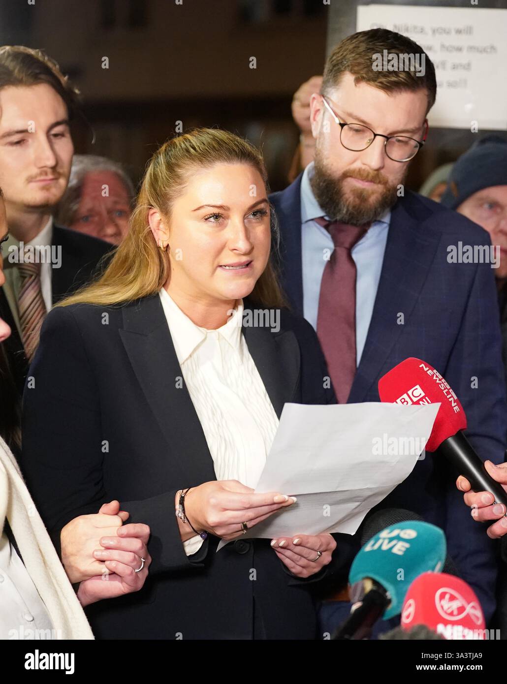 Nikita Hand, who is also known as Nikita Ni Laimhin, speaking to the ...