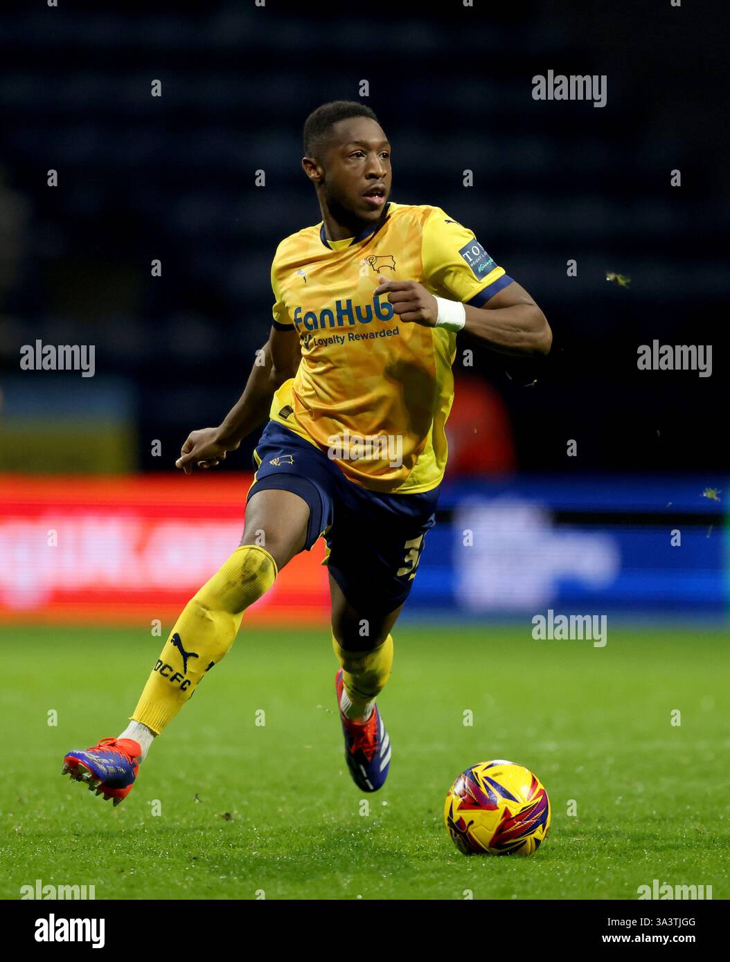 Derby County's Ebou Adams during the Sky Bet Championship match at ...