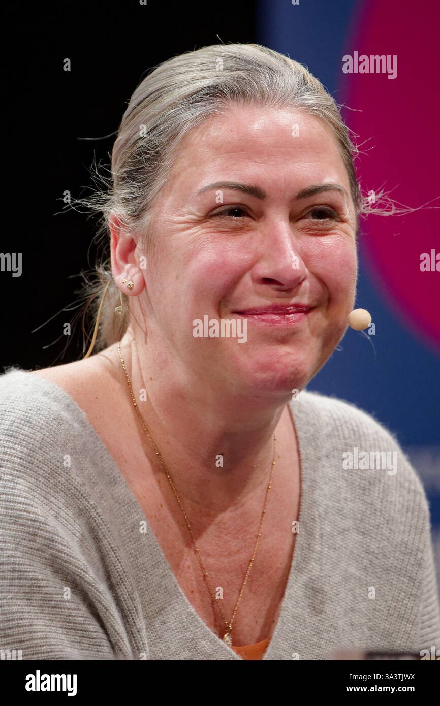 17 March 2025, North Rhine-Westphalia, Cologne: Author Caroline Darian ...