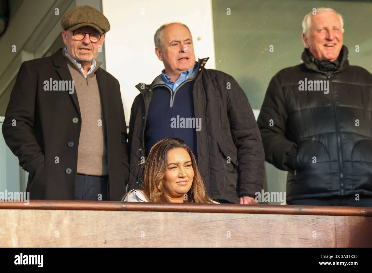 Hartlepool United's Chief Operating Officer Rose Stoker is seen seated ...