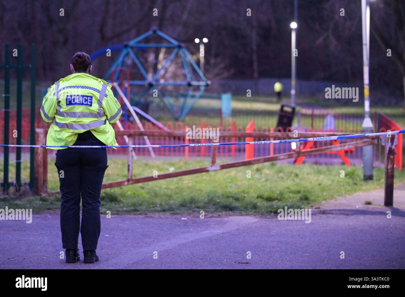 Turnberry Park, Great Barr, Birmingham 17th March 2025: Police hold a ...