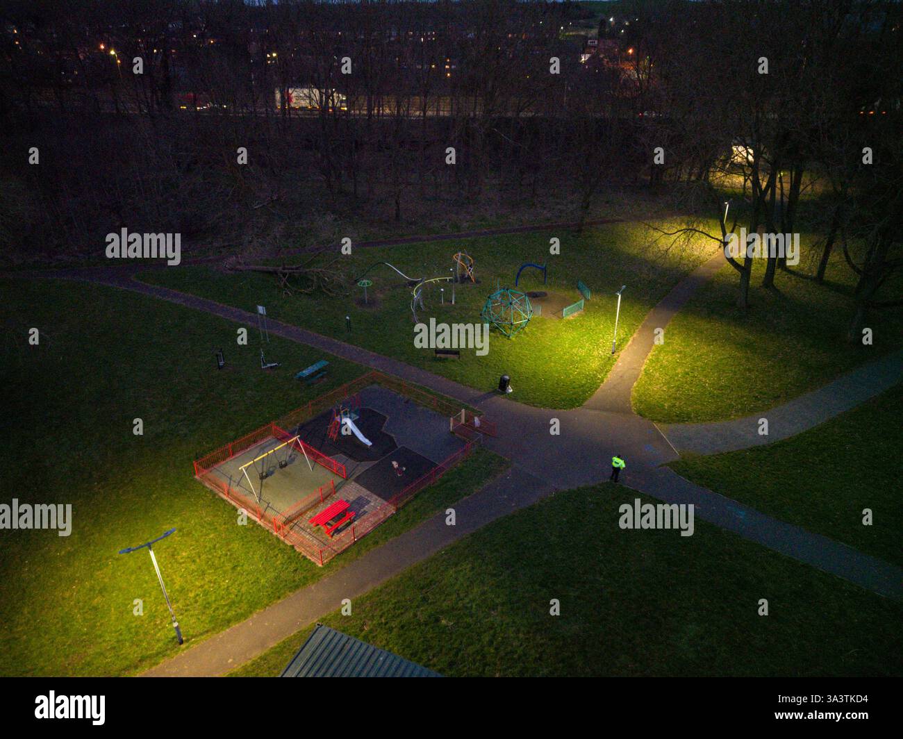 Turnberry Park, Great Barr, Birmingham 17th March 2025: Police hold a ...