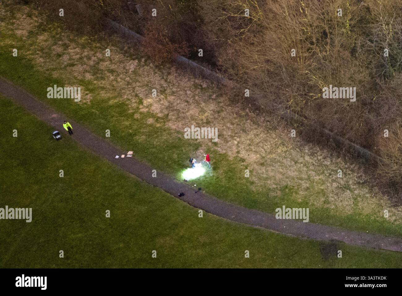 Turnberry Park, Great Barr, Birmingham 17th March 2025: Police hold a ...
