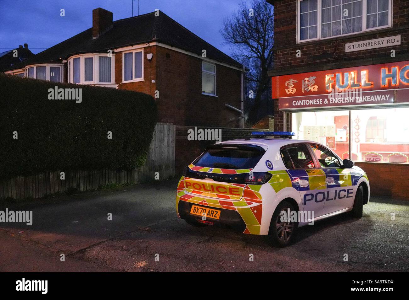 Turnberry Park, Great Barr, Birmingham 17th March 2025: Police hold a ...