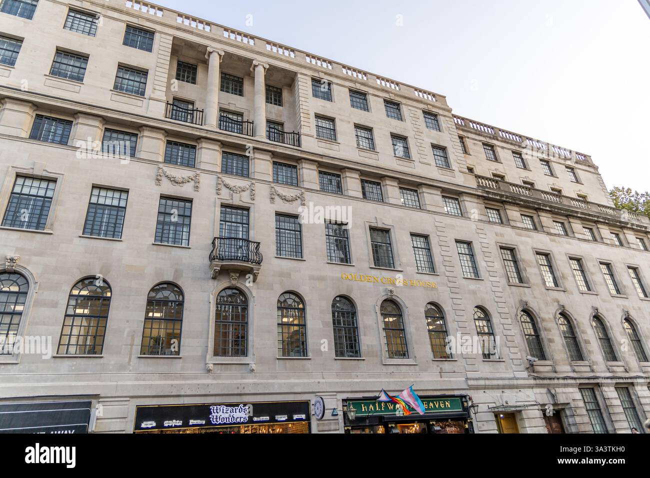 London, UK- September 19, 2024: Golden Cross House on The Strand ...