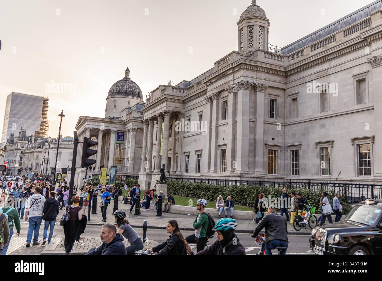 London, UK- September 19, 2024: The National Gallery at Trafalgar ...