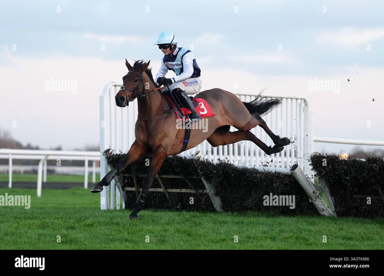 Kabral Du Mathan ridden by Freddie Gingell on their way to winning the ...