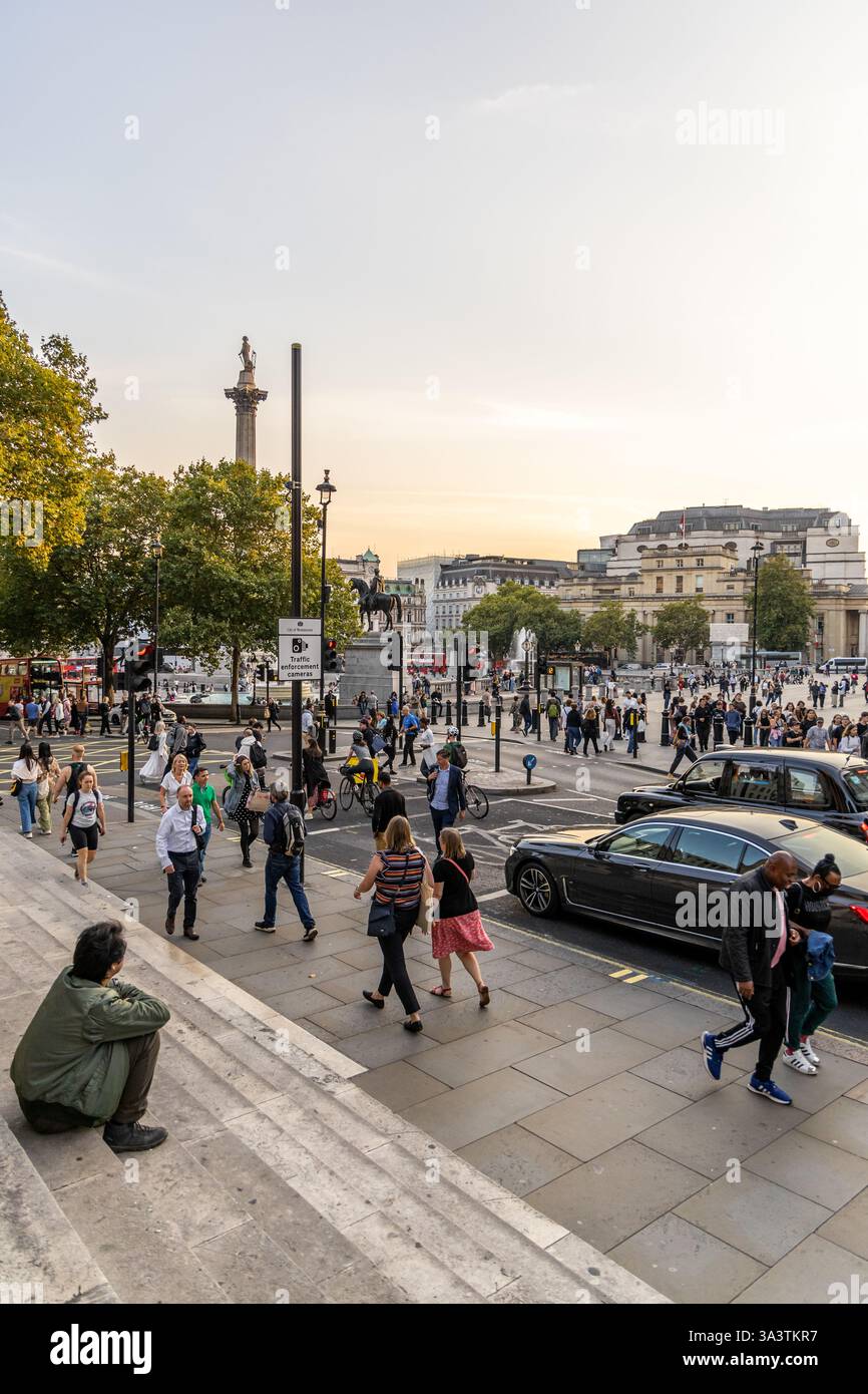 London, UK- September 19, 2024: Vibrant Intersection by the National ...