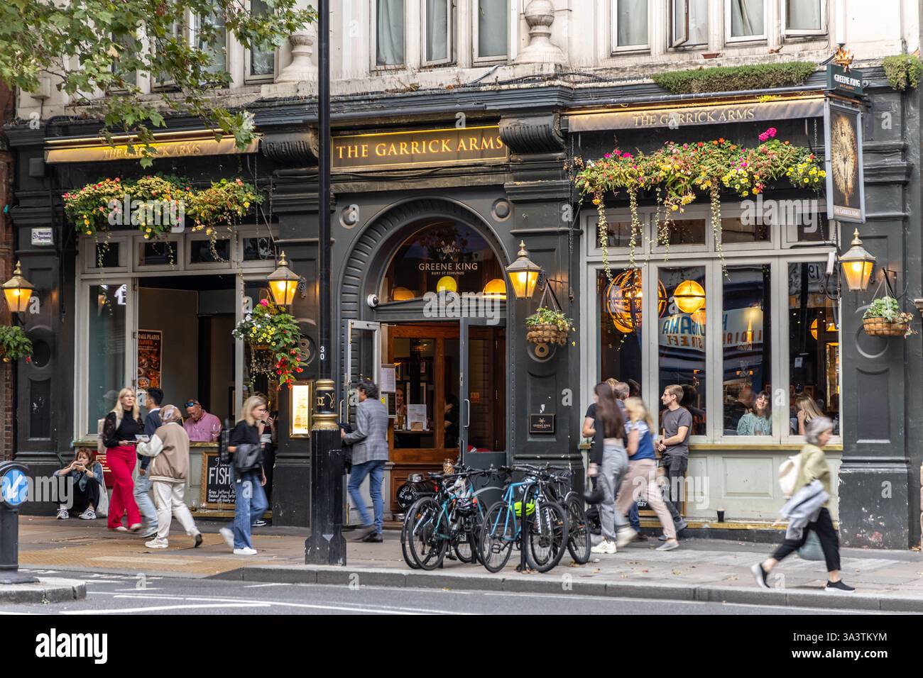 London, UK- September 19, 2024: The Garrick Arms pub on Charing Cross ...