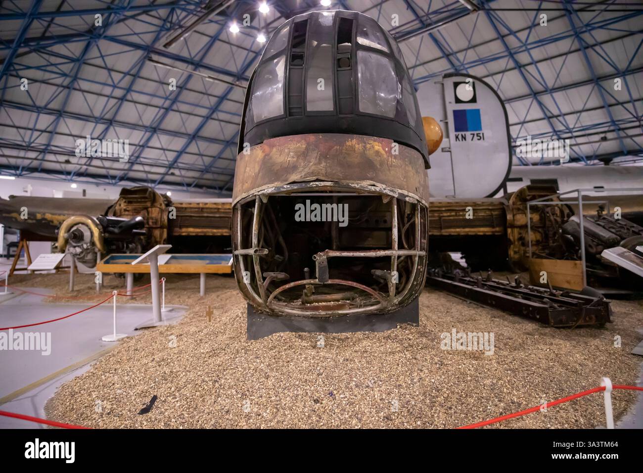 Handley Page Halifax bomber RAF Museum Hendon, recovered from Lake ...