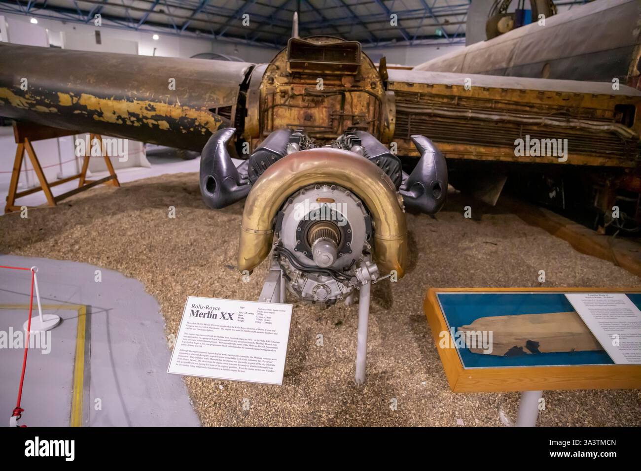 Handley Page Halifax bomber RAF Museum Hendon, recovered from Lake ...