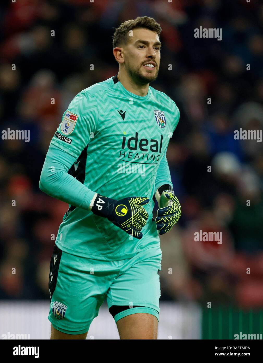 West Bromwich Albion goalkeeper Alex Palmer during the Sky Bet ...