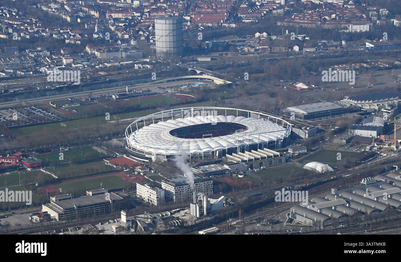 Stuttgart, Germany. 17th Mar, 2025. View of the MHP Arena, the venue of ...