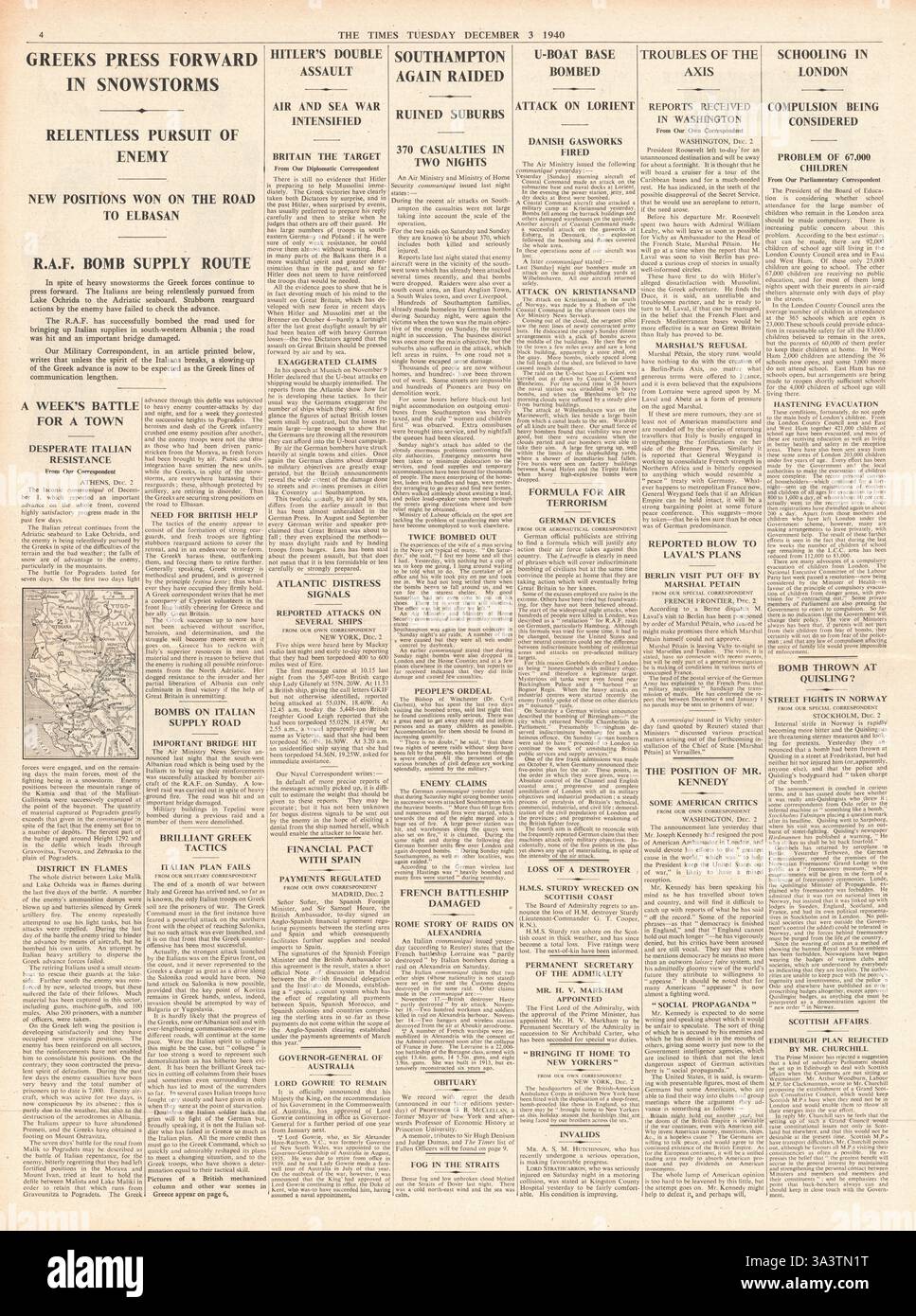 1940 the times greek forces advance to the adriatic seaboard hi-res ...
