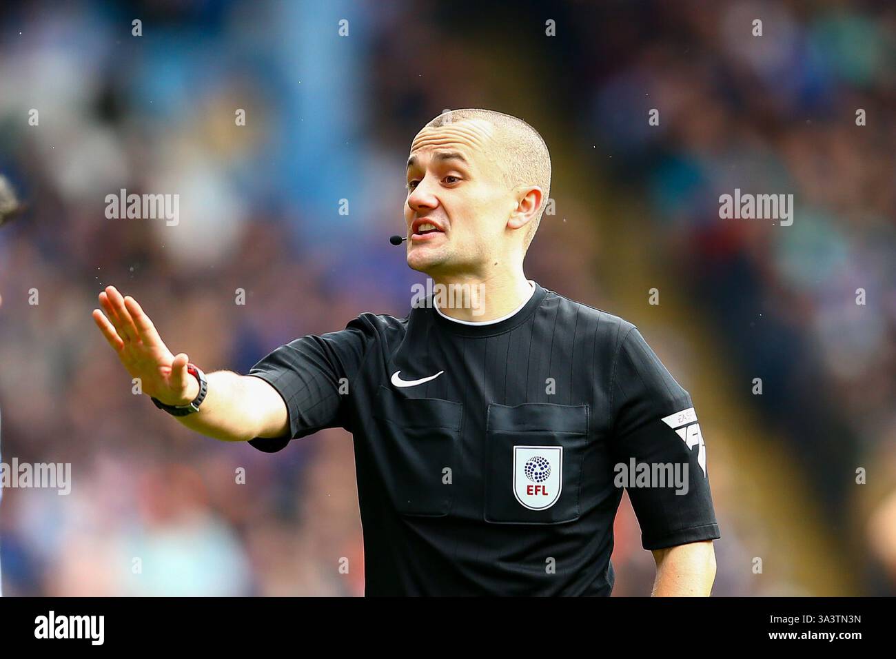 Hillsborough Stadium, Sheffield, England - 16th March 2025 Referee ...