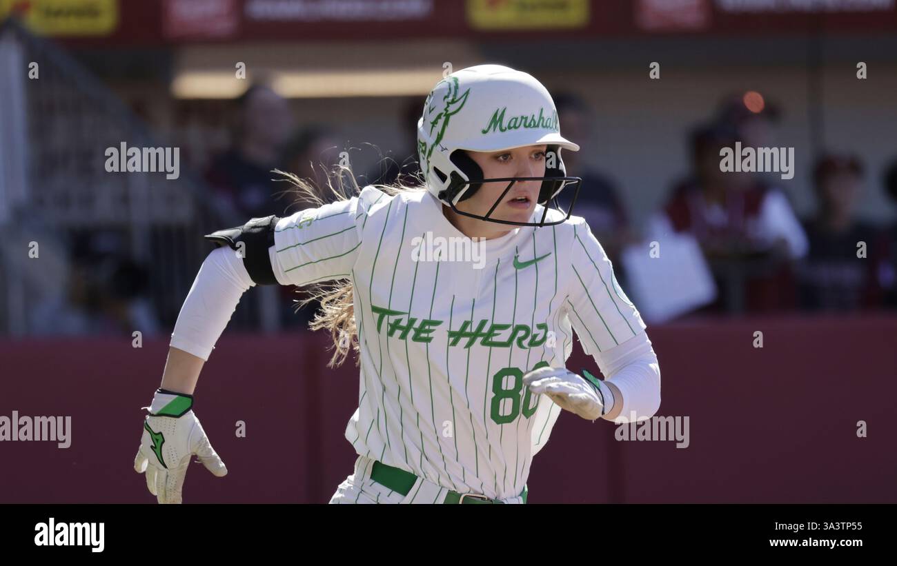 Marshall's Haleigh Adkins during an NCAA softball game on Friday, Feb ...