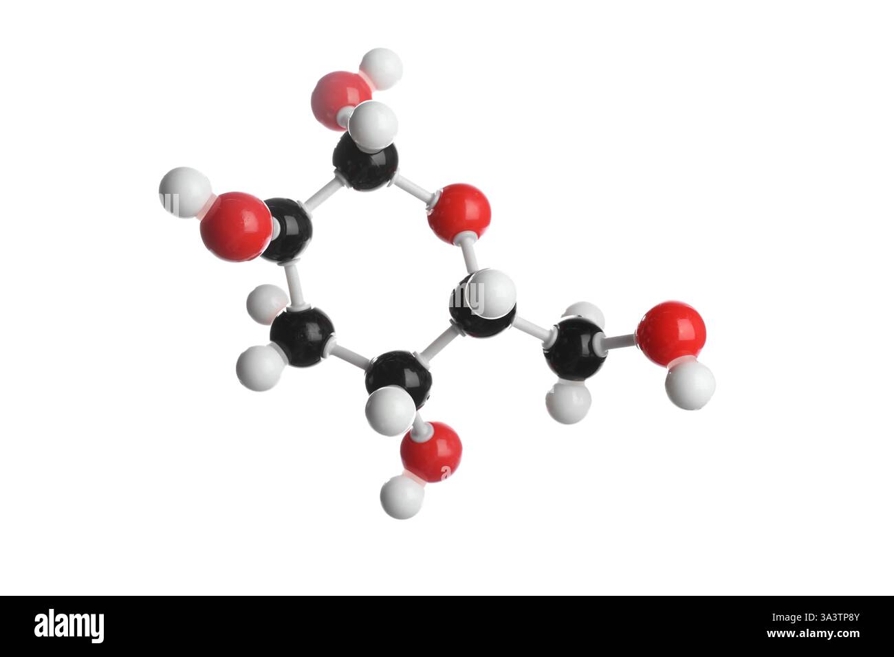 Molecule of glucose isolated on white. Chemical model Stock Photo - Alamy