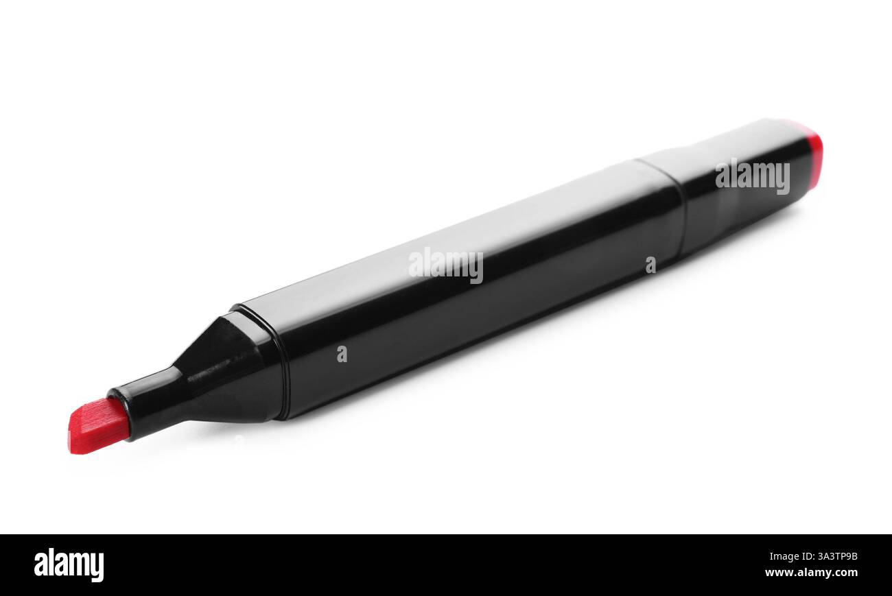One double sided marker isolated on white Stock Photo - Alamy
