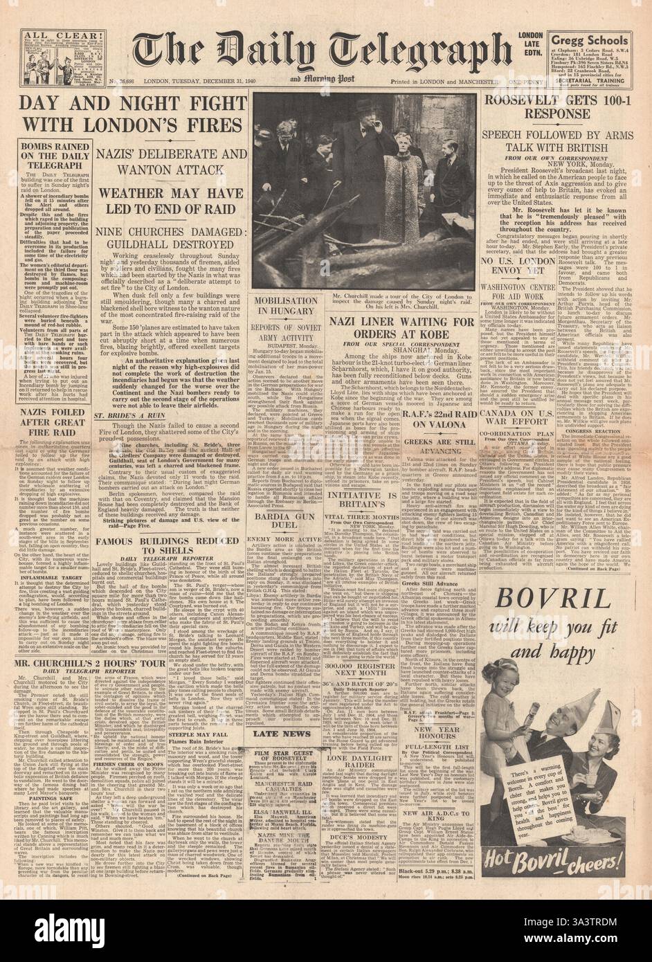 The blitz 1940 newspaper hi-res stock photography and images - Alamy