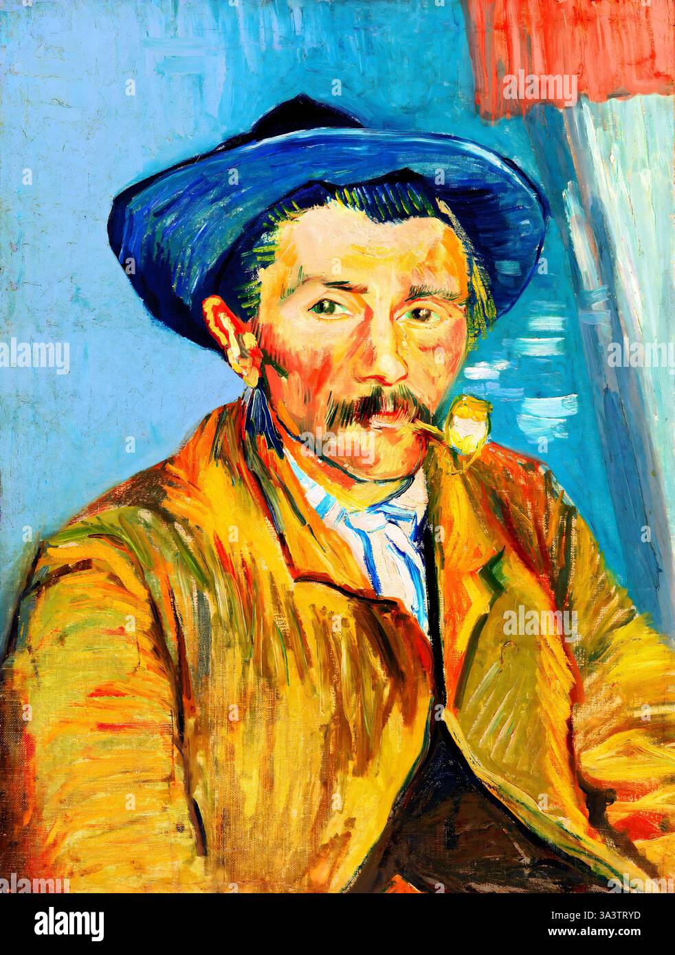 Vincent van Gogh The Smoker Le Fumeur 1888 Post-Impressionist Portrait ...