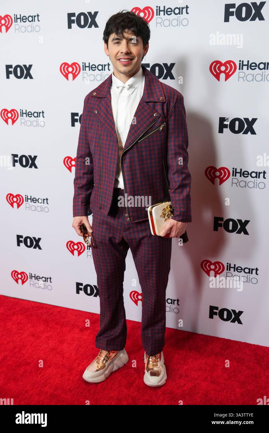 David Archuleta arrives at the iHeartRadio Music Awards, Monday, March ...