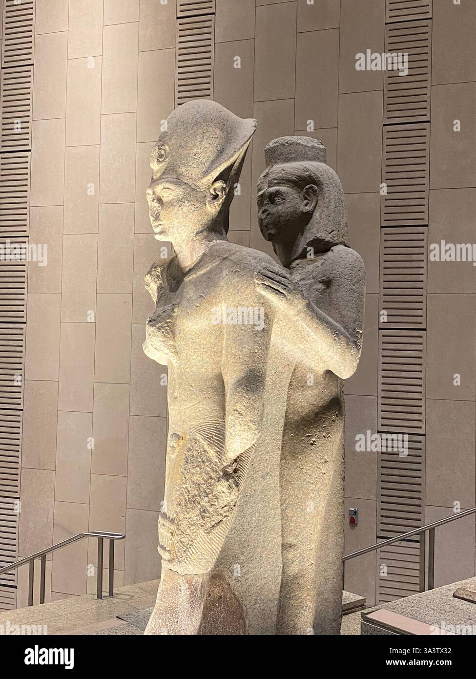 Grand Egyptian Museum cairo sculpture Stock Photo - Alamy