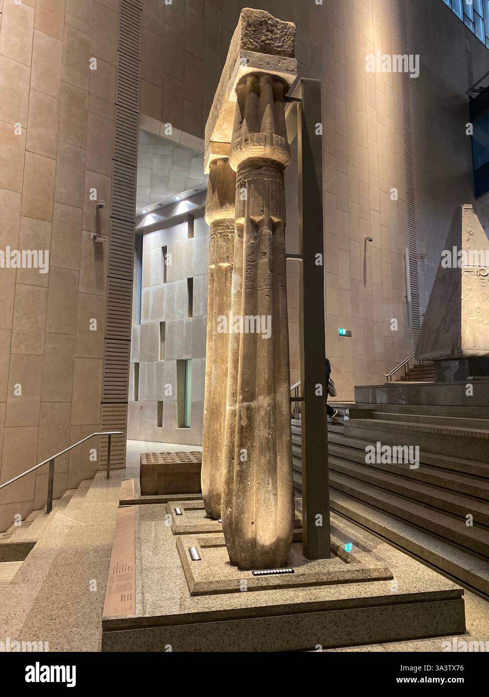 Grand Egyptian Museum cairo sculpture Stock Photo - Alamy