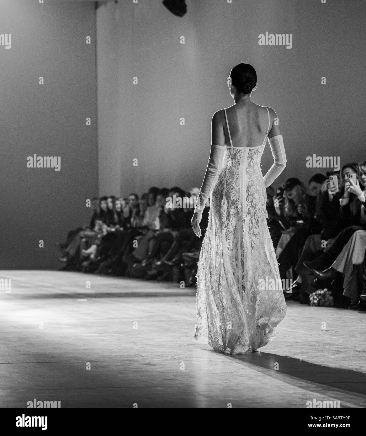 Kyiv, Ukraine - 14th February, 2025: Models showcase stunning designs ...