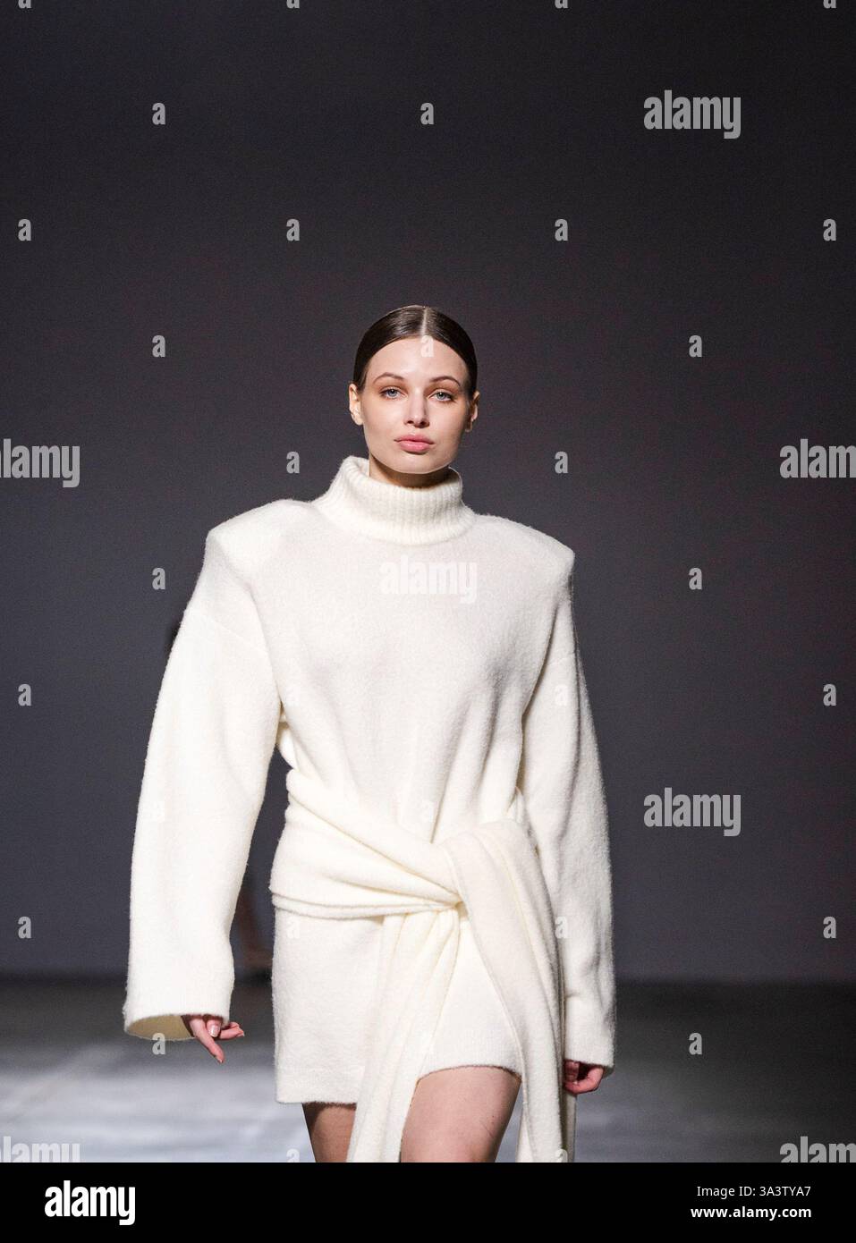 Kyiv, Ukraine - 14th February 2025: models walk gracefully down the ...