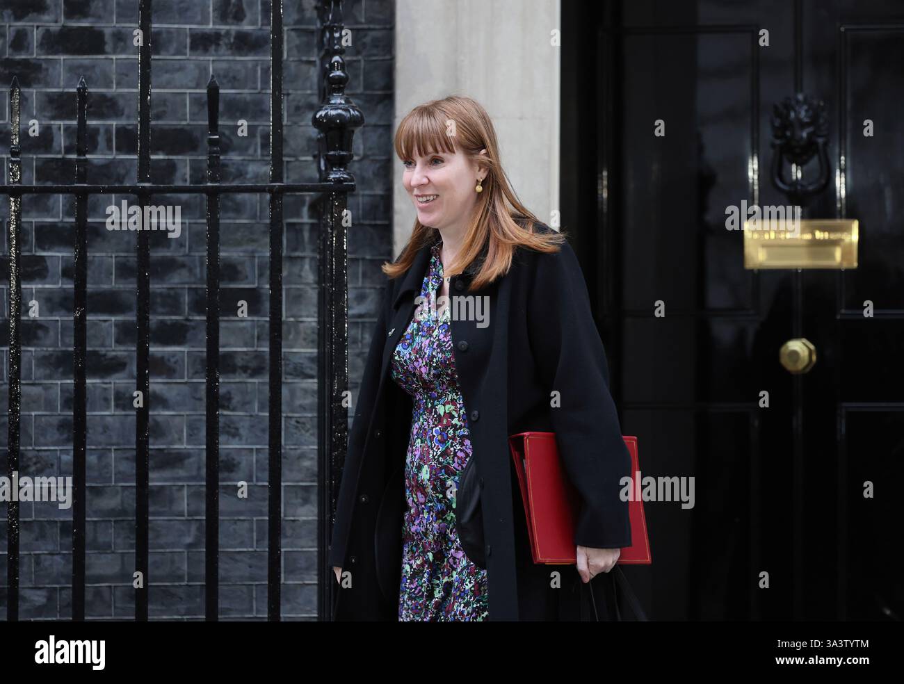 Deputy PM Angela Rayner leaves No. 10 Downing Street on March 17th 2025 ...