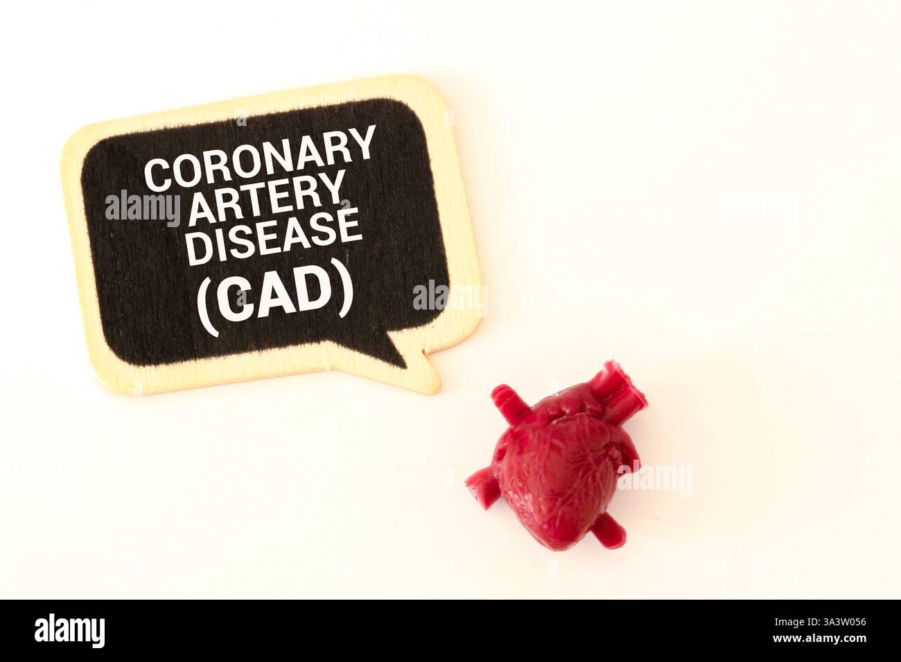 Coronary Artery Disease (CAD) medical term, health concept. Medical ...