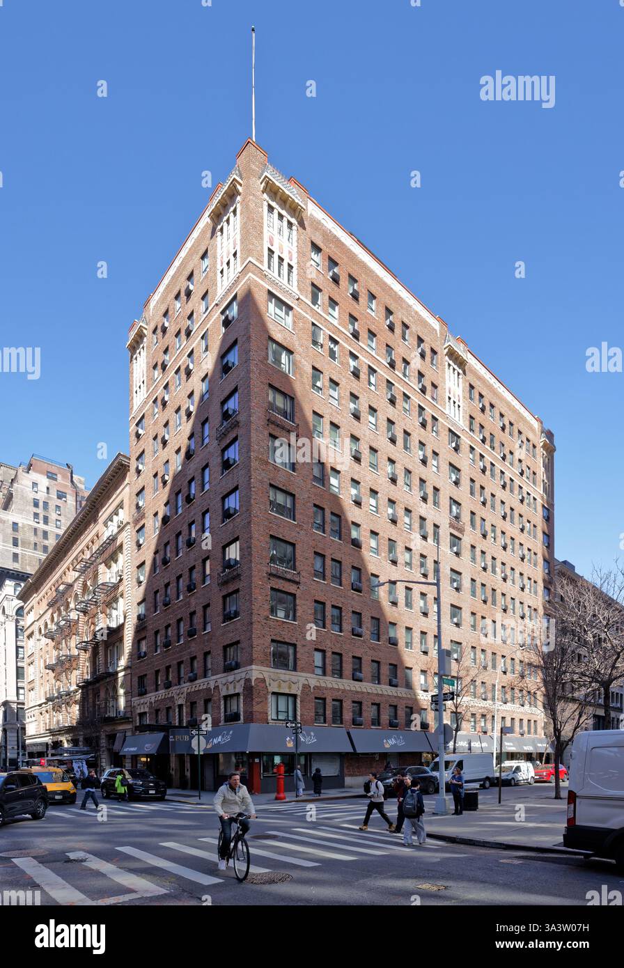 Samuel N. Polis designed 11 Waverly Place, a 12-story polychrome brick ...