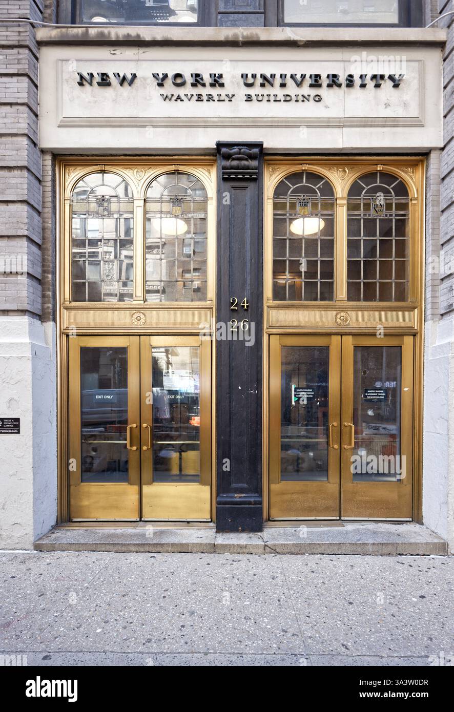 Alfred Zucker designed 24-26 Waverly Place, now New York University’s ...