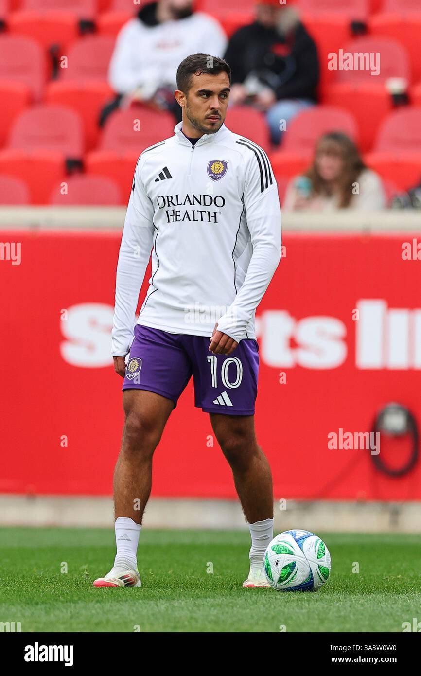 HARRISON, NJ - MARCH 15: Martín Ojeda #10 of Orlando City during warm ...