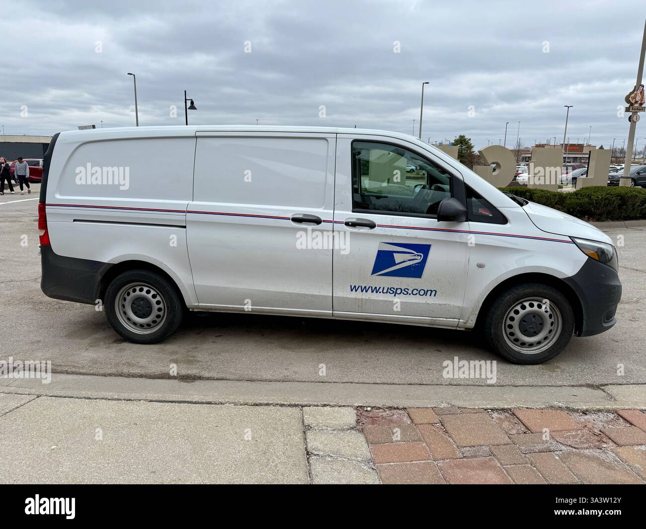 Kansas City, Kansas - March 15, 2025: US Postal Service Van Parked ...
