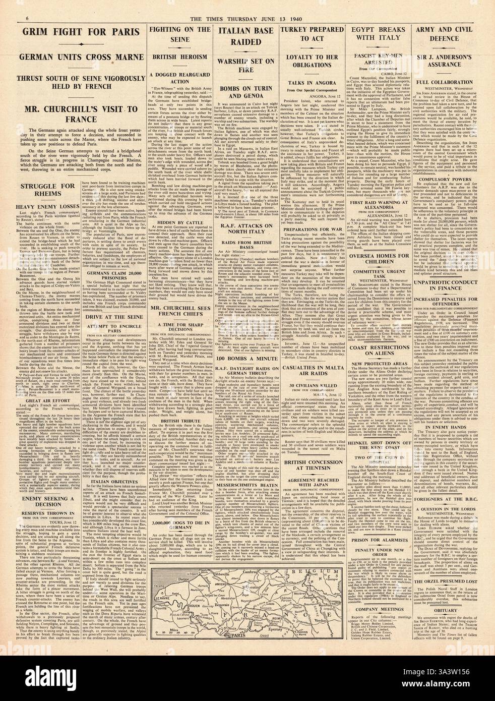 1940 the times royal navy bombard italian bases hi-res stock ...